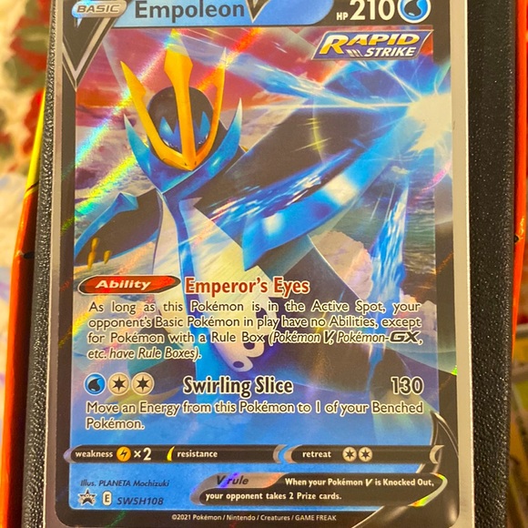 Pokemon | Toys | Empoleon Pokmon Card With The Protecter No Damage ...
